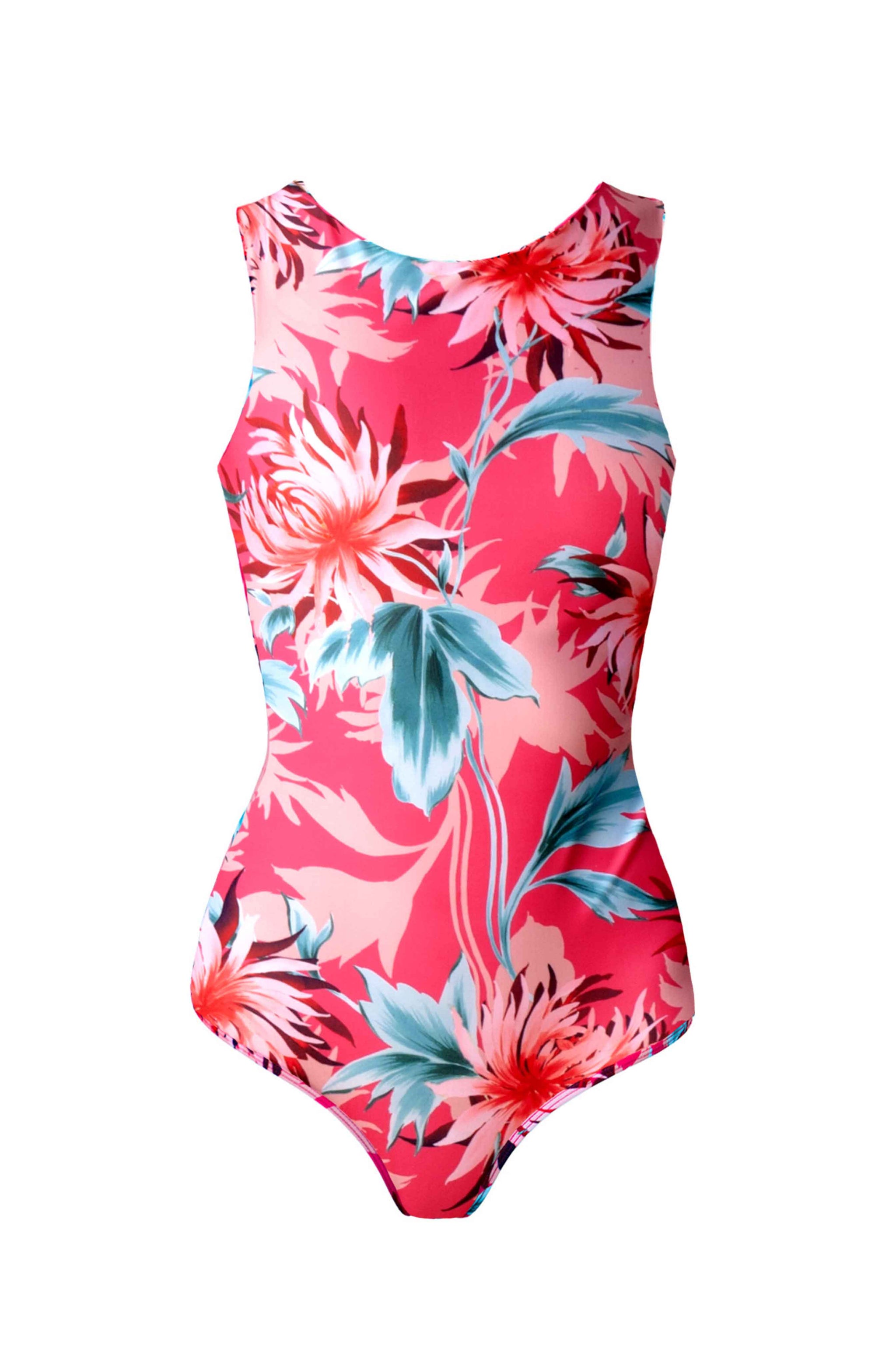 High Neck One Piece Swimsuit Lagoon | Sustainable & Chic Swimwear